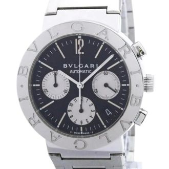 Bulgari Montre Pre-owned Bb38Ssch - Homme - Pre-owned - Noir - Taille: ONE Size