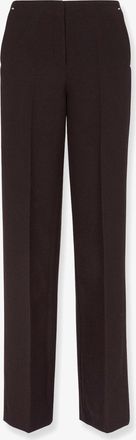 Fendi Virgin wool trousers with metal ff details - FENDI - gender_Woman