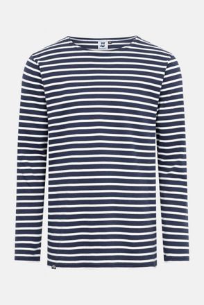 Hanseheld Streifenshirt Herren Marine-Natur Langarm Blau