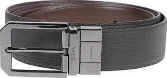 Ermenegildo Zegna Homme, Accessoires, Brun, Taille: 90 CM Ceinture R&eacute;versible en Cuir