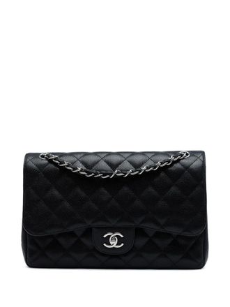 Chanel sac porté épaule Jumbo Classic (2011) - Noir