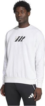 adidas Mens Sweat-Shirt Graphique Copa, White, XS