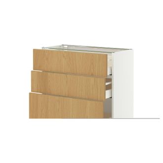 IKEA METOD / MAXIMERA Unterschrank mit 3 Schubladen