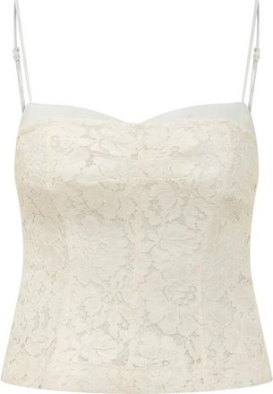 Pinko Pinko, Femme, Tops, Blanc, Taille: 42 FR Atemoya Bustier