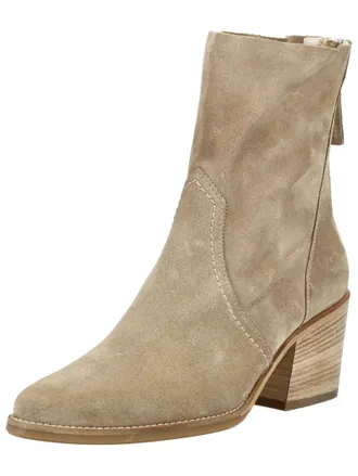 Paul Green Stiefelette PAUL GREEN Paul Green Stiefelette Veloursleder, Damen, Gr. 37,5, beige, Veloursleder, Schuhe Stiefelette, Topseller