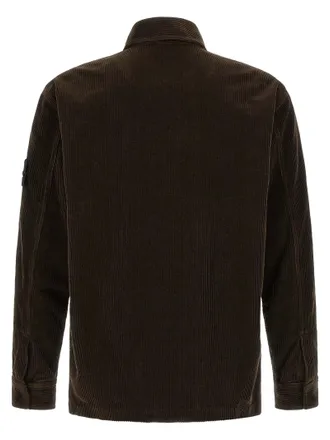 Stone Island Corduroy Cotton Overshirt - Brown