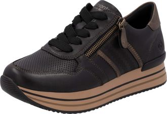 Remonte Damen D1318 Sneaker, schwarz 03, 38 EU