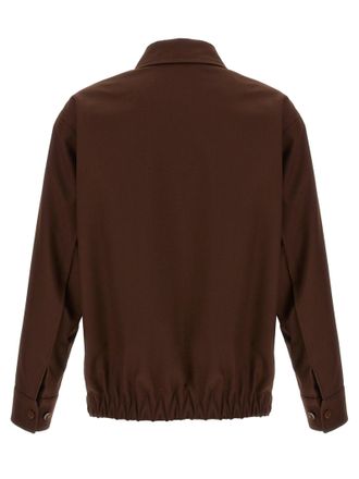 Gucci Wool Twill Jacket - Brown