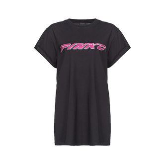 Pinko Telesto T-Shirt - - Tops - Damen - Schwarzk - S