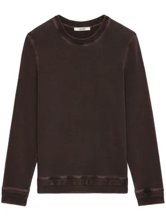 Zadig&Voltaire sweat à chevrons brodés - Marron