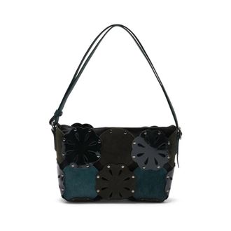 Maliparmi Leder Blumen Tasche - - Bags - Damen - Mehrfarbig - ONE SIZE