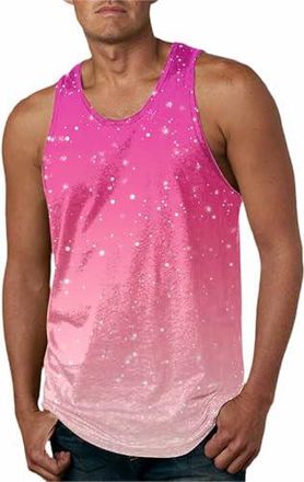 Generic DENGJIAMY D&eacute;bardeurs D&eacute;grad&eacute;s pour Homme &Eacute;t&eacute; D&eacute;contract&eacute; Imprim&eacute; T-shirt Col en U Hauts de Plage Mode Grande Taille V&ecirc;tements Hommes Vacances Chemises