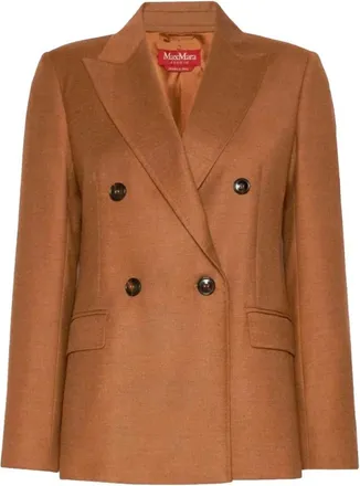 Max Mara Blazer Mstuditore - Femme - Vestes - Brun - Taille: 40 FR