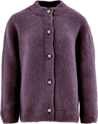 Gran Sasso Femme, Pulls, Brun, Taille: 40 FR Cardigan Colletto alla Corena