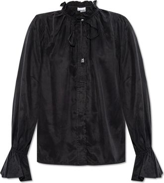 Ganni Damen, Blusen & Hemden, Schwarzk, SGröße