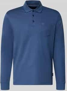 Bugatti Regular Fit Poloshirt aus Baumwoll-Mix mit Brusttasche