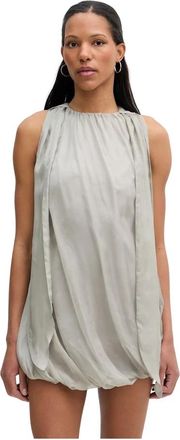 Isabelle Blanche Mini Seidenkleid - - Dresses - Damen - Gr&uuml;n - L
