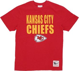 Mitchell & Ness Kansas City Chiefs Logo Tee - - Tops - Herren - Rot - L