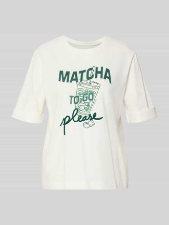 Marc Cain Slim Fit T-Shirt mit Motiv-Print