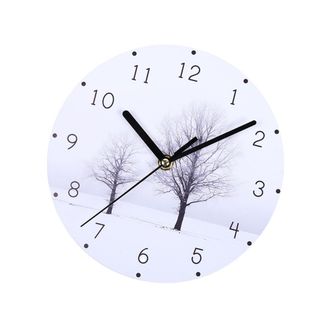 BESPORTBLE 20cm Kreative Wanduhr aus Holz Ger&auml;uschlos f&uuml;r Wohnzimmer Schlafzimmer B&uuml;ro Moderne Dekoration ohne Ticken