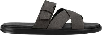 Doucal's Homme, Chaussures, Gris, Taille: 41 EU Sandalo cinturini multipli