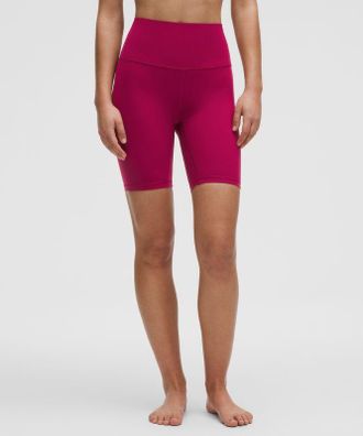 lululemon Align Shorts mit hohem Bund für Frauen - 20 cm - Größe 0 in Magenta Smoke