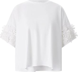 Meimeij Femme, Blouses et Chemises, Blanc, Taille: 40 FR T-shirt &agrave; col rond