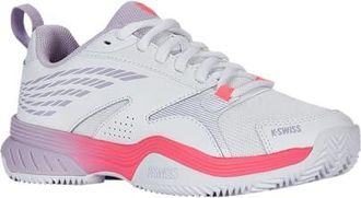 K-Swiss Womens Speedex Tennis Shoe, White Orchid Petal Neon Blaze, 36 EU