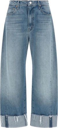 Mother Femme, Jeans, Bleu, Taille: W28 The Half-Pipe Ankle Cuff Fray Jeans
