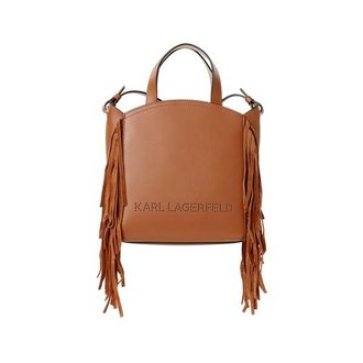 Karl Lagerfeld Sac &eacute;paule &agrave; franges en cuir