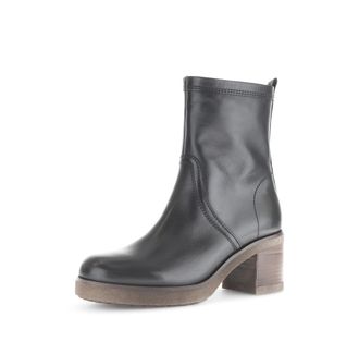 Gabor Damen Plateaustiefeletten, Frauen Stiefeletten,Leichte Mehrweite (G),Kurzstiefel,uebergangsschuhe,schwarz (Micro),38 EU / 5 UK