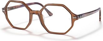 Ray-Ban Britt Optics Havana Violett Gestreift Fassung Klar Glas Polarisiert 52-20