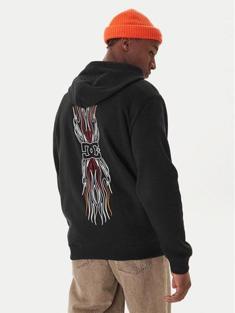 DC Sweatshirt Burnt Out EDYSF03253 Schwarz Regular Fit