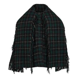 Toteme Schaljacke mit Fransen - - Jackets - Damen - Gr&uuml;n - S