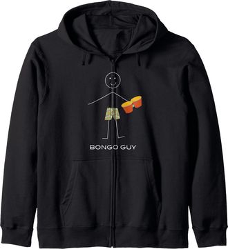 Whyitsme Design Lustiger Herren Bongo Guy, Boy Bongo Player Musiker Kapuzenjacke