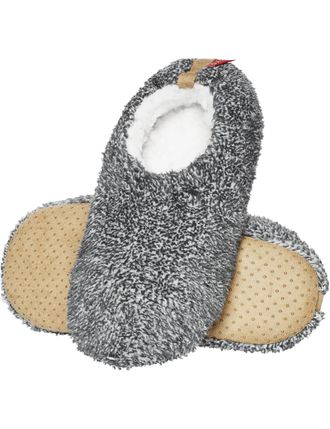 Soxo Hausschuhe Herren Lustig Grau Pantoffeln F&uuml;r G&auml;ste Pantoletten Cozy Slipper 41/42 Hellgrau