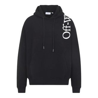 Off-white Homme, Sweatshirts et sweats &agrave; capuche, Noir, Taille: S Sweat &agrave; capuche en coton avec logo imprim&eacute;