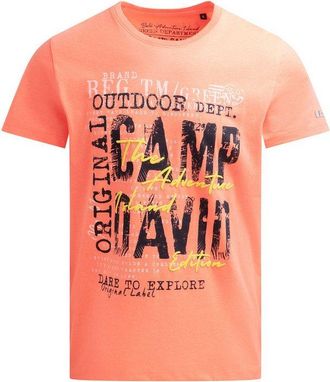 Camp David Rundhalsshirt mit Necktape