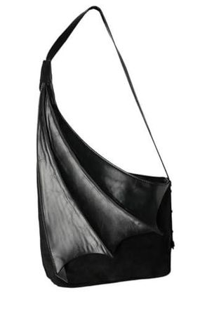 Restyle Hobo Alato Borsa Gotico Asimmetrico Pipistrello Alternativo Grunge Regolabile Punk