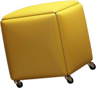 Generic Mehrzweck-Sitz/Tritthocker, stapelbare Hocker mit Rollen, Fu&szlig;hocker-Schminkstuhl, for Balkon, Innenhof, B&uuml;ro, Schlafzimmer(Color 3,35x35x36cm)