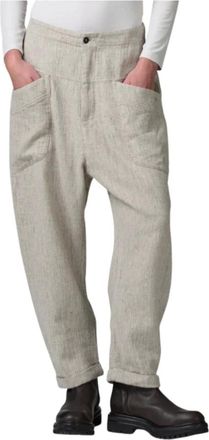 Transit Par-Such Femme, Pantalons, Beige, Taille: L Pantalon Coupe Confort Chevrons