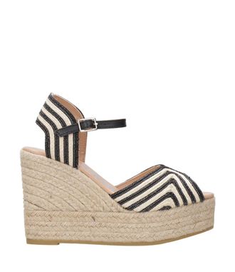 Espadrilles Sandales Noir+Nude