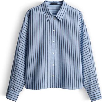 OPUS Langarmbluse FOHO Regular mit mehrfarbigen Streifen lockere Passform, glatter Griff