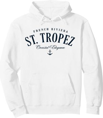 Trendy Apparel French Riviera St. Tropez Costal Elegance Pullover Hoodie