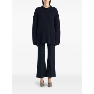 Khaite Womens Jean Clara En Denim Blue