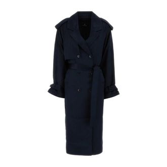Anine Bing Femme, Manteaux, Bleu, Taille: 38 FR Rickie Trench Coat