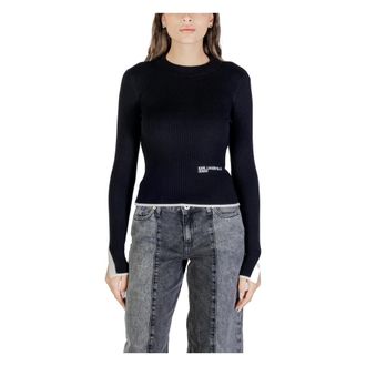 Karl Lagerfeld Mock Neck Sweater A3W18006 - - Knitwear - Damen - Schwarzk - L