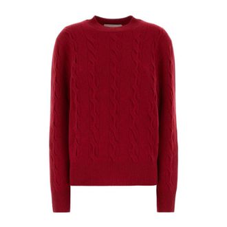 Ami Zopfstrick-Wollcardigan - - Knitwear - Damen - Rot - M