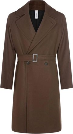 Hev&ograve; Homme, Manteaux, Brun, Taille: M Manteaux ceintur&eacute;s