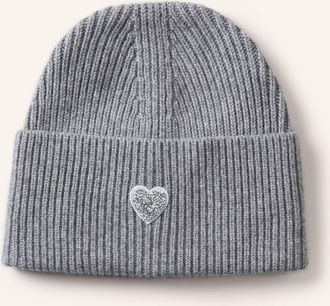 Darling Harbour Darling Harbour Mütze Mit Schmucksteinen grau